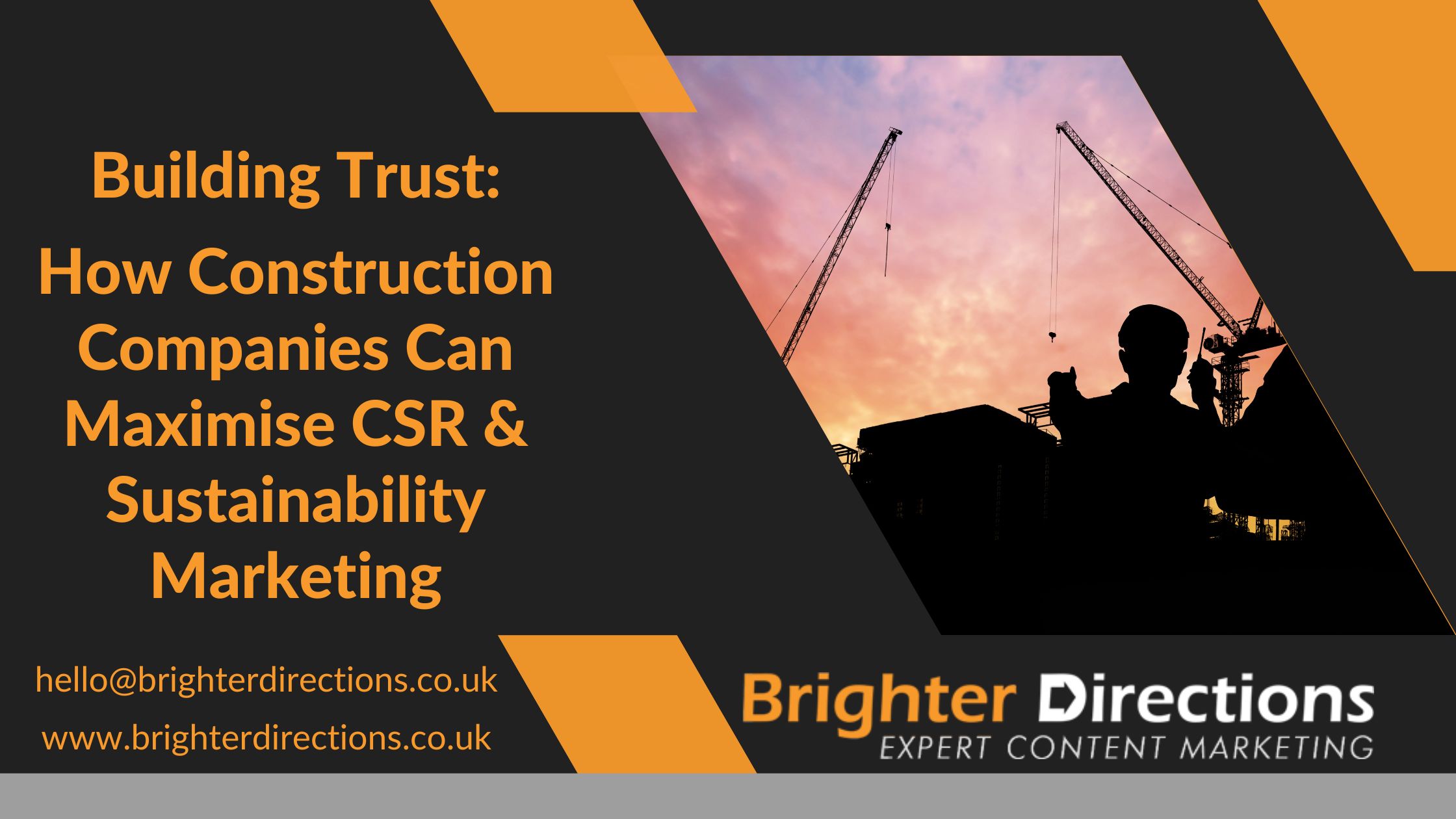 Building Trust: How Construction Companies Can Maximise CSR ...